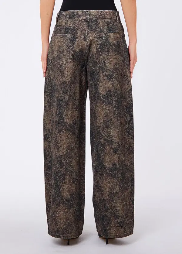 Liu Jo Paisley Printed Wide Leg Trousers