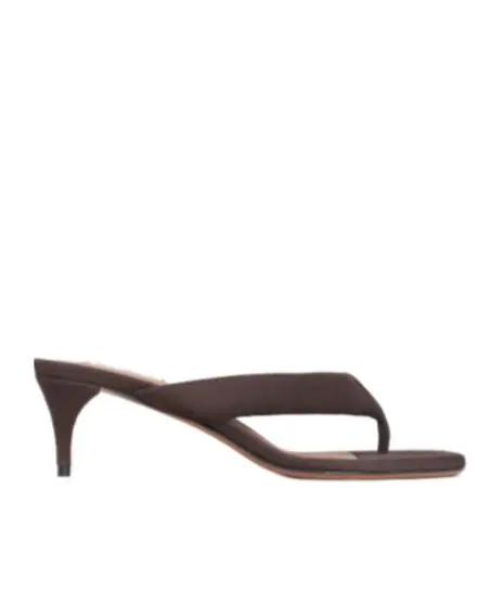 Alaïa Heel Thong Mules In Suede