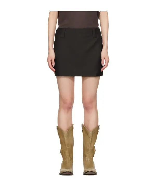Versace Medusa Belt-loop Mini Skirt