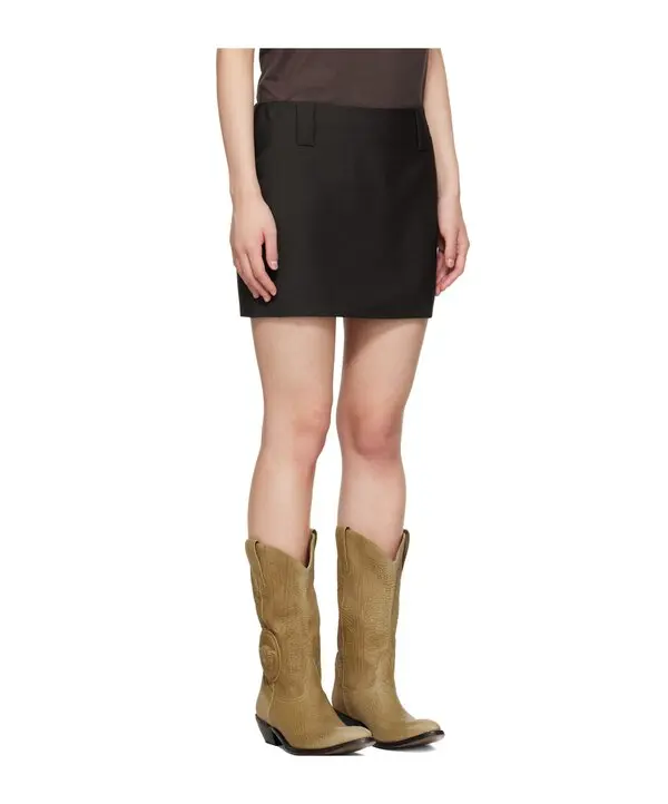 Versace Medusa Belt-loop Mini Skirt