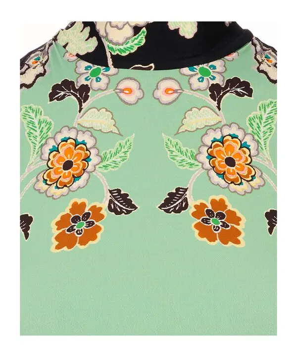 Roberto Cavalli Short Sleeve Printed Dress