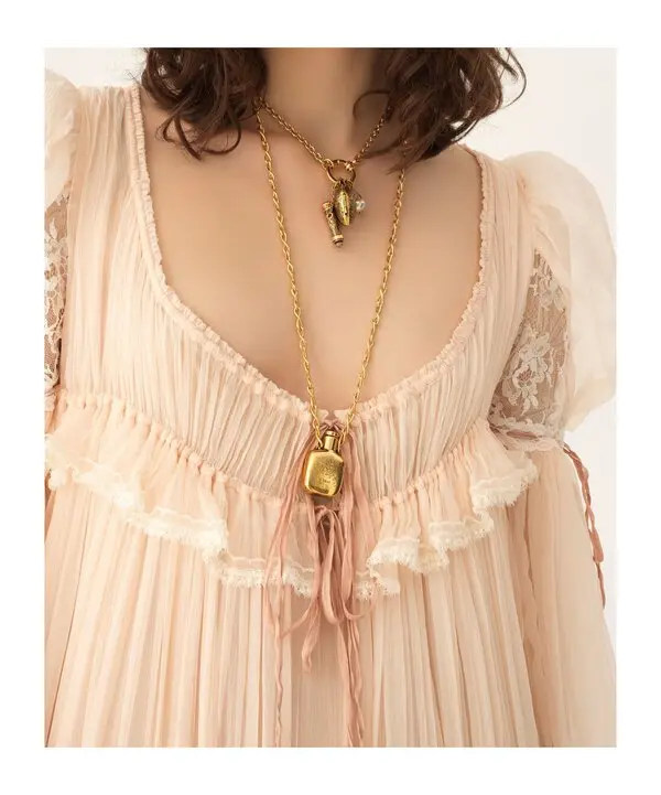 Chloé Oversized Long Ruffled Tulle Dress