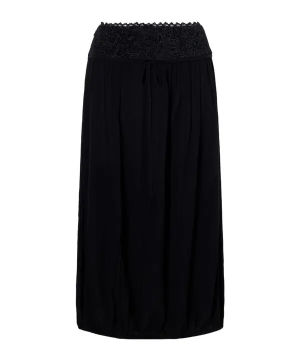 Isabel Marant Étoile Nilma Lace-trimmed Silk Midi Skirt