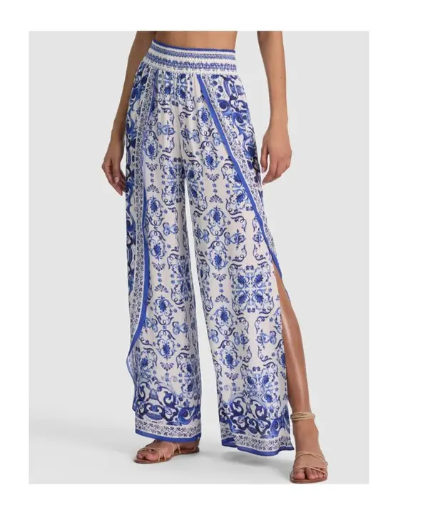 ALICEOLIVIA Alice + Olivia Larissa Open Pleat Pant