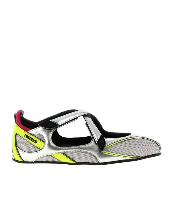 Attico Color Blocked Round Toe Sneakers