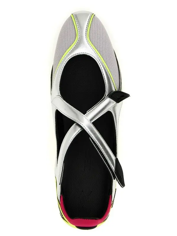 Attico Color Blocked Round Toe Sneakers