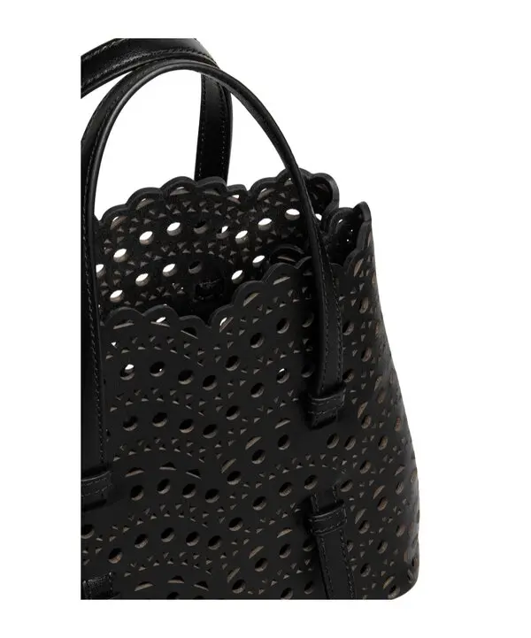 Alaïa Laser-cut Tote Bag - Black
