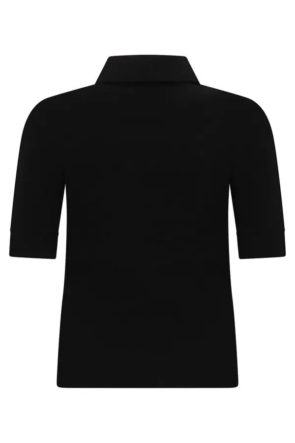 Celine Collared Short-sleeved Polo Shirt