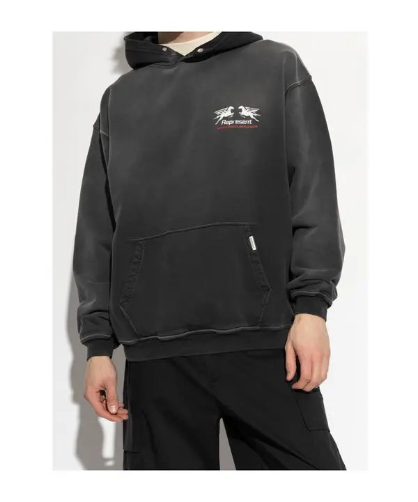 REPRESENT 24 Hour Service Graphic-print Hoodie