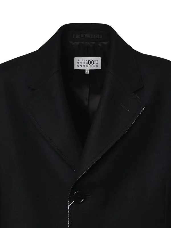 MAISON MARGIELA Single-breasted Felt Coat