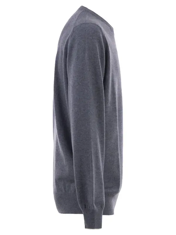Brunello Cucinelli Cashmere Crew-neck Sweater - Gray