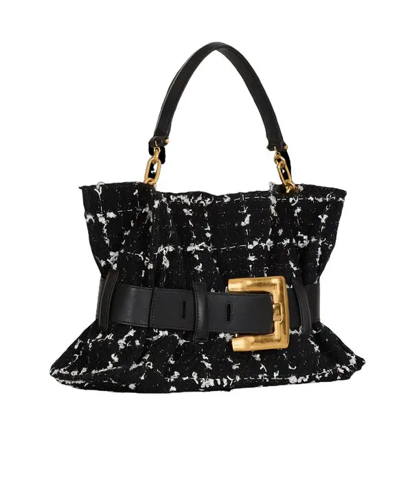Balmain Medium Anthem Bag In Tweed