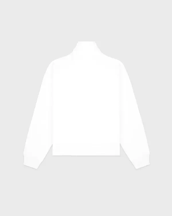 SPORTY  RICH Sporty & Rich Long-sleeved Zip-up Shirt With Embroidered Logo