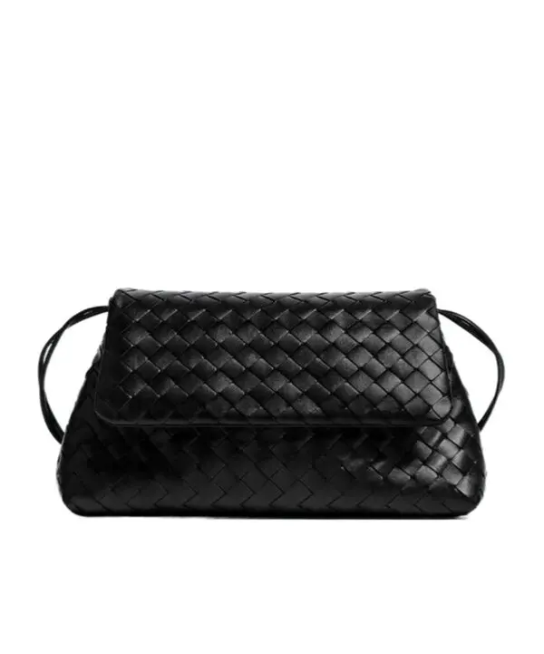 Bottega Veneta Giorno Woven Leather Shoulder Bag