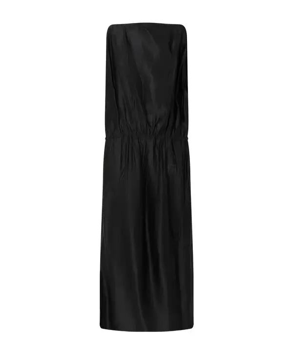 Khaite Tia Satin-twill Midi Dress