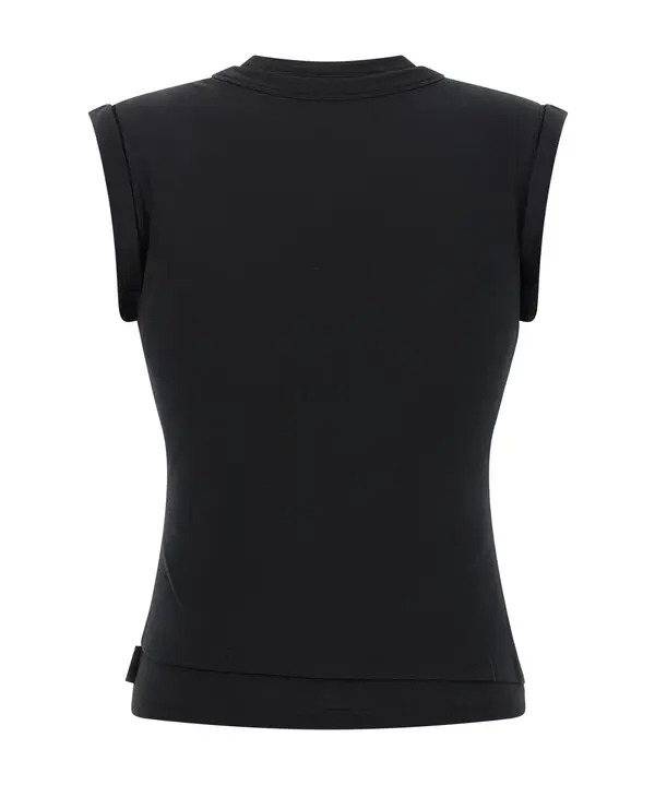 Alexander Wang Ruched Detailed Tank Top - Black
