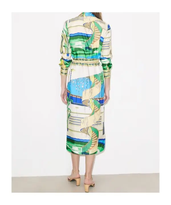 Tory Burch Printed Silk Shirtdress