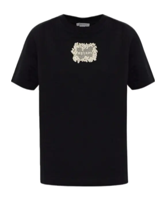 Alexander McQueen Lace Appliqué T-shirt