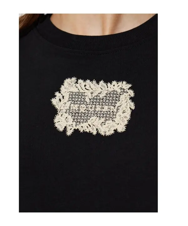 Alexander McQueen Lace Appliqué T-shirt