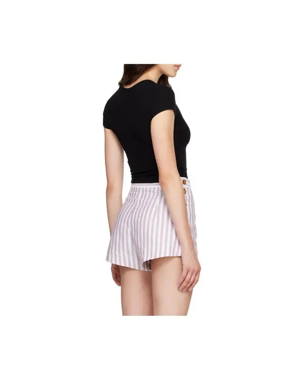 VIVIENNE WESTWOOD Cropped Ribbed T-shirt With Orb Embroidery
