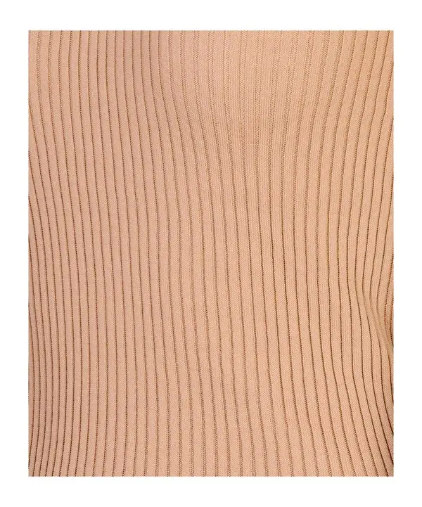 Peserico Sleeveless V-neck Ribbed Knit Top