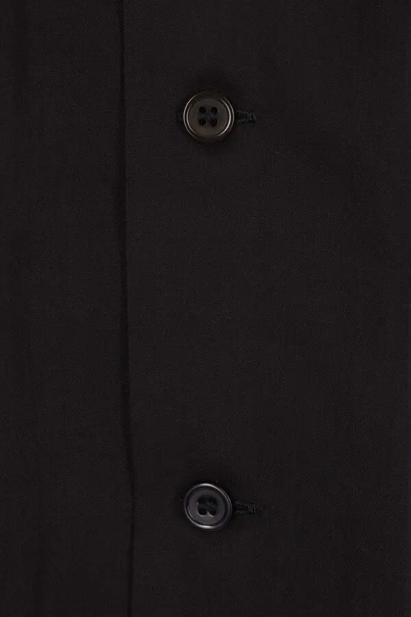Yohji Yamamoto Cuban-collar Short-sleeve Shirt