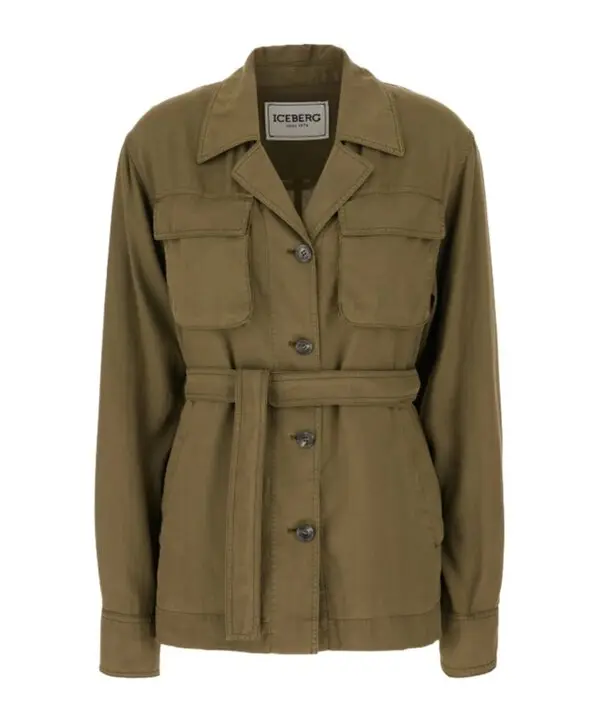 Iceberg Long Sleeve Belted Jacket