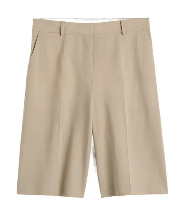 TOTEME Belt Loop Tailored Shorts