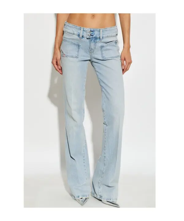 DIESEL® D-hush Patch-pocket Jeans - Light Blue