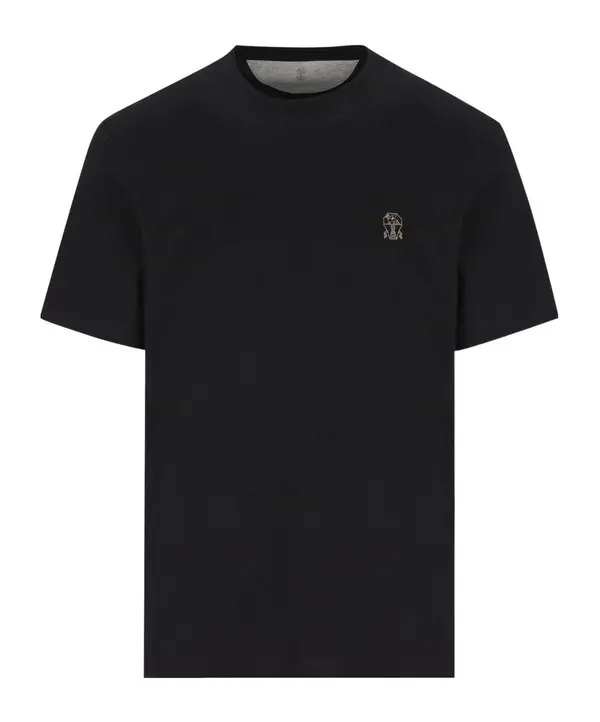 Brunello Cucinelli Logo Jersey T-shirt