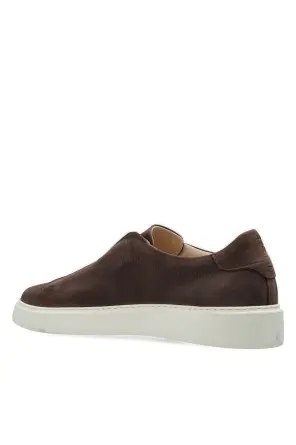 Eleventy Round Toe Slip-on Sneakers