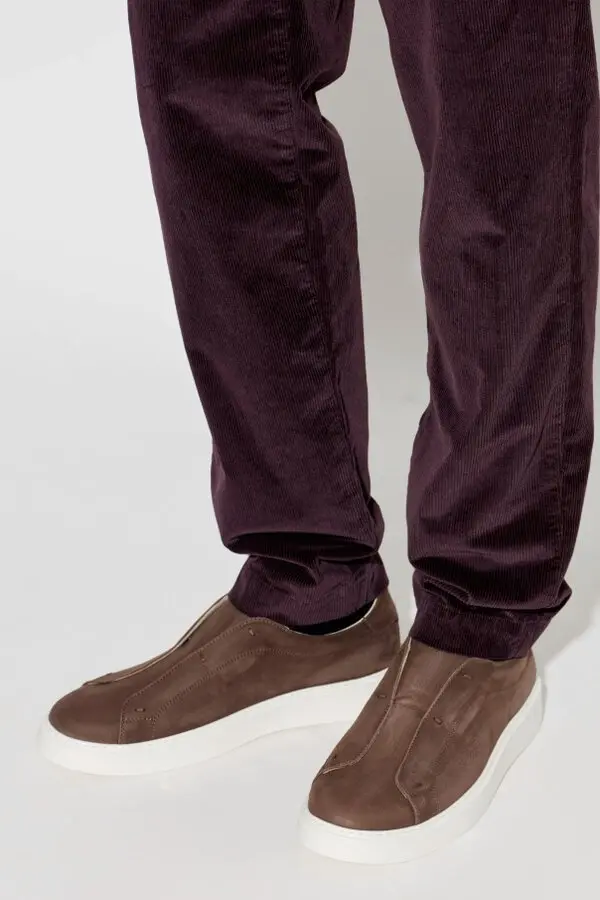 Eleventy Round Toe Slip-on Sneakers