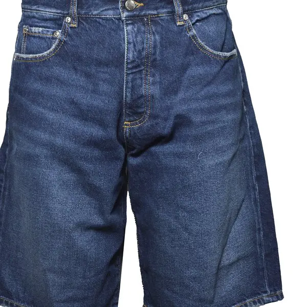 ICON DENIM LOS ANGELES Denim Shorts With Whiskering Effect