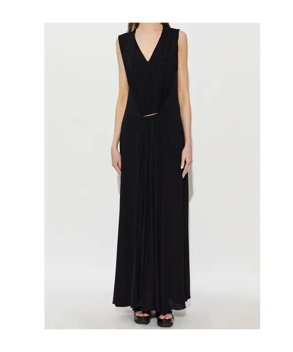 Sportmax Sleeveless V-neck Maxi Dress