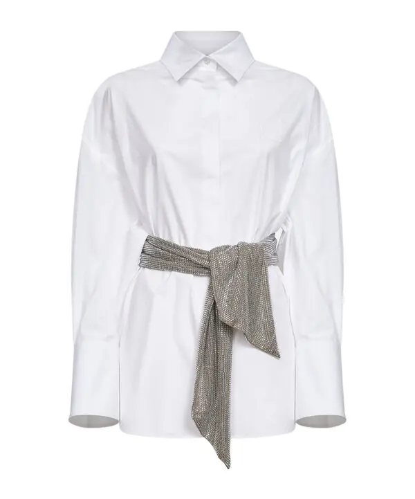 Giuseppe Di Morabito Cut-out Detailed Oversized Shirt - No