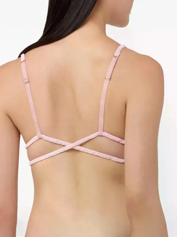 Moschino Lace-trim Triangle Bra
