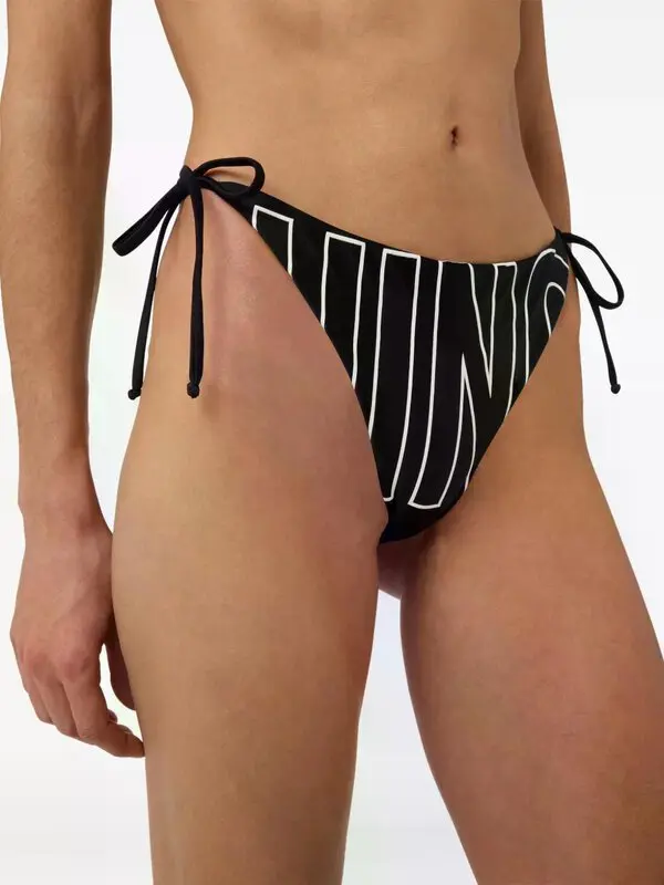 Moschino Print Side-tie Bikini Bottoms