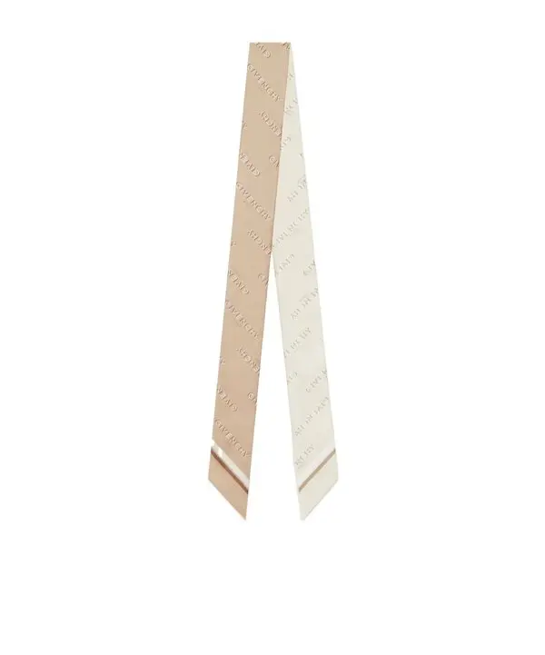 Givenchy Shadow Bicolor Bandeau In Silk - Beige