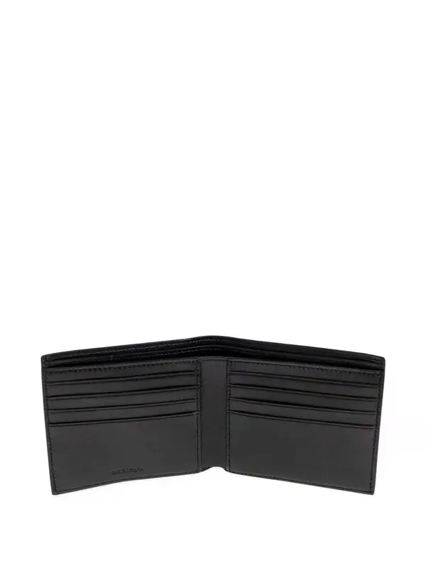 Balenciaga Logo-print Paint-splatter Wallet
