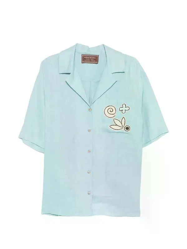 ALEMAIS Ale A Mais Embroidered Patch Shirt