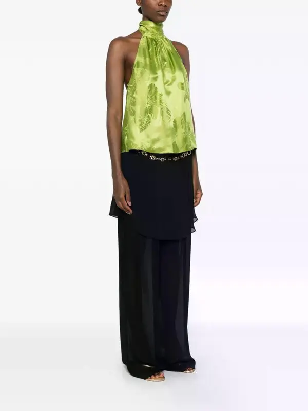 Retrofete Martana Fringed Halterneck Top