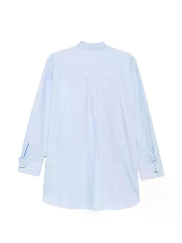MARQUES' ALMEIDA Floral Print Raw Hem Shirt