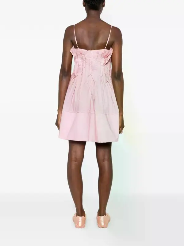 MARQUES' ALMEIDA Pintuck Ruffled Mini Dress