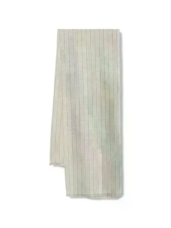 Marc O'polo Vertical-stripe Frayed Scarf - Neutrals