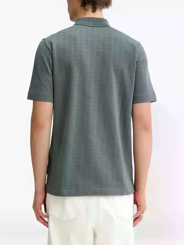 Marc O'polo Check-patterned Short-sleeve Polo Shirt
