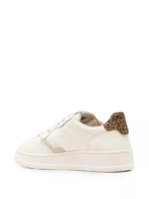 AUTRY Medalist Low Leopard-print Panelled Sneakers