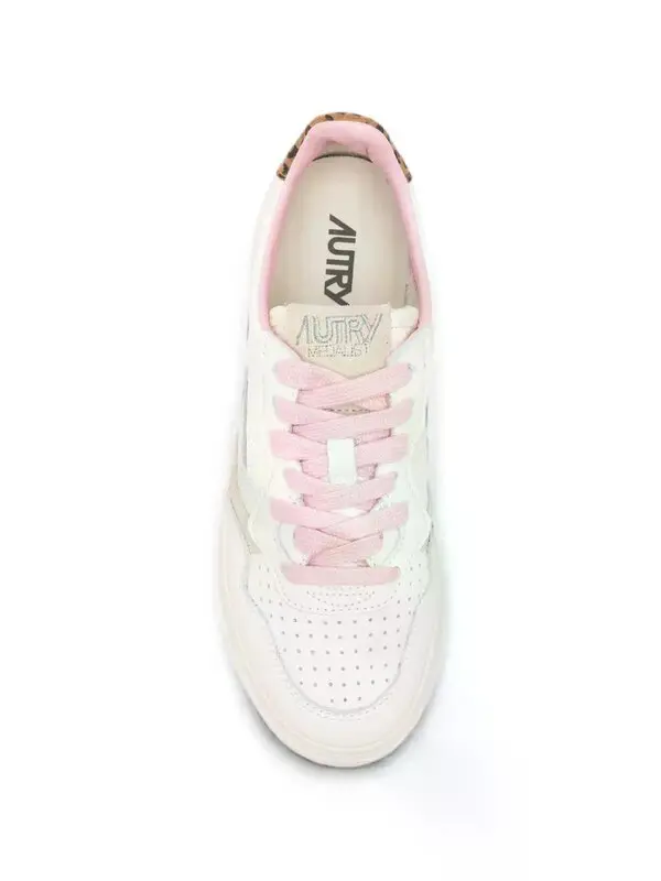 AUTRY Medalist Low Leopard-print Panelled Sneakers
