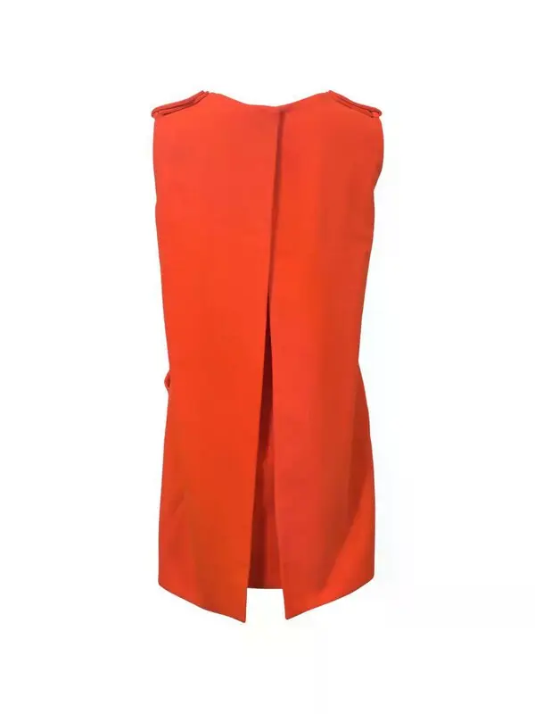 Alexander McQueen Wool Belted Sleeveless Dress