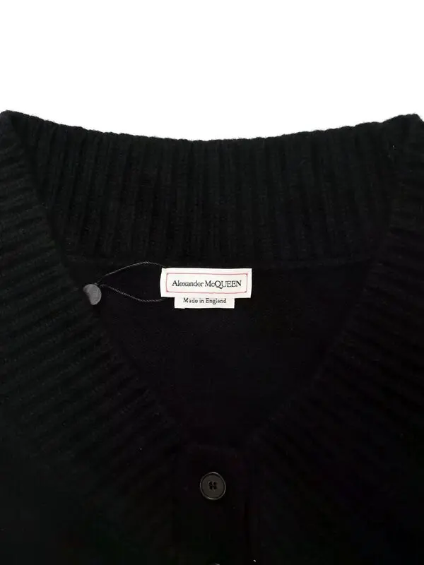 Alexander McQueen Ribbed V-neck Sweater