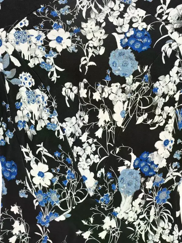Erdem Floral-print Ruffle Dress